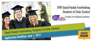 FFRF David Hudak Freethinking Students of Color Contest | USA ...