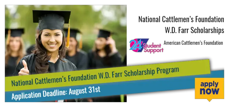National Cattlemen’s Foundation W.D. Farr Scholarships - USA ...